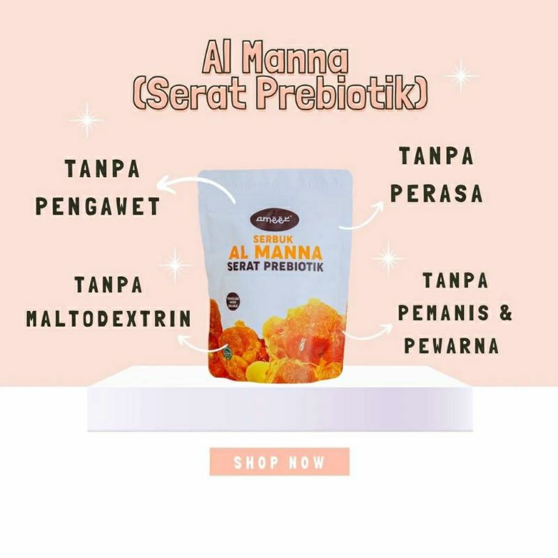 SERBUK PREBIOTIK AL MANNA ARABIC GUM (150G × 10 PACK) | Shopee Singapore