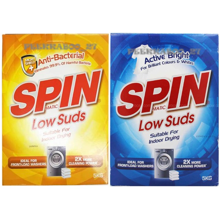 SPIN Low Suds Detergent Powder (5kg) | Shopee Singapore