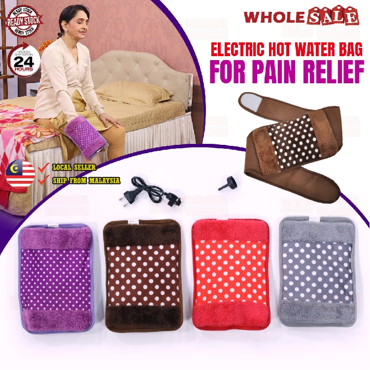 Rechargeable Electric Hot Water Bags Pain Relief Hand Warmer Heating ...