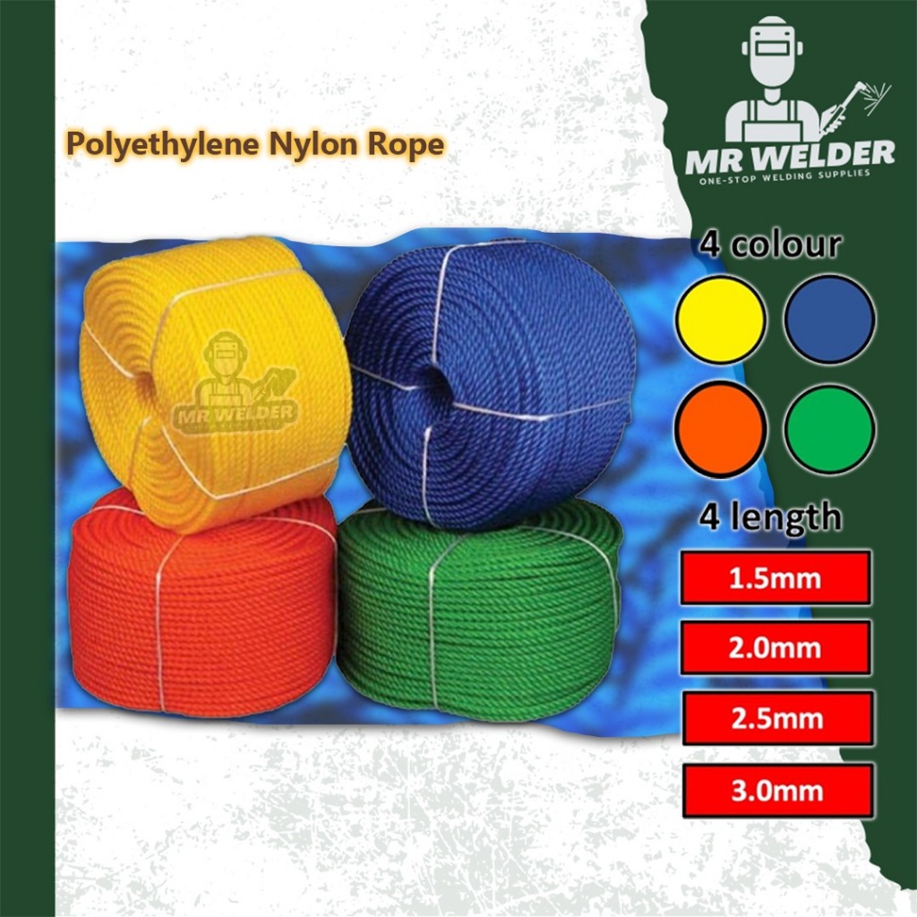 Polyethylene Nylon Rope 1.0mm, 1.5mm, 2mm, 2.5mm, 3mm | Polyethylene Nylon Rope / PE ...