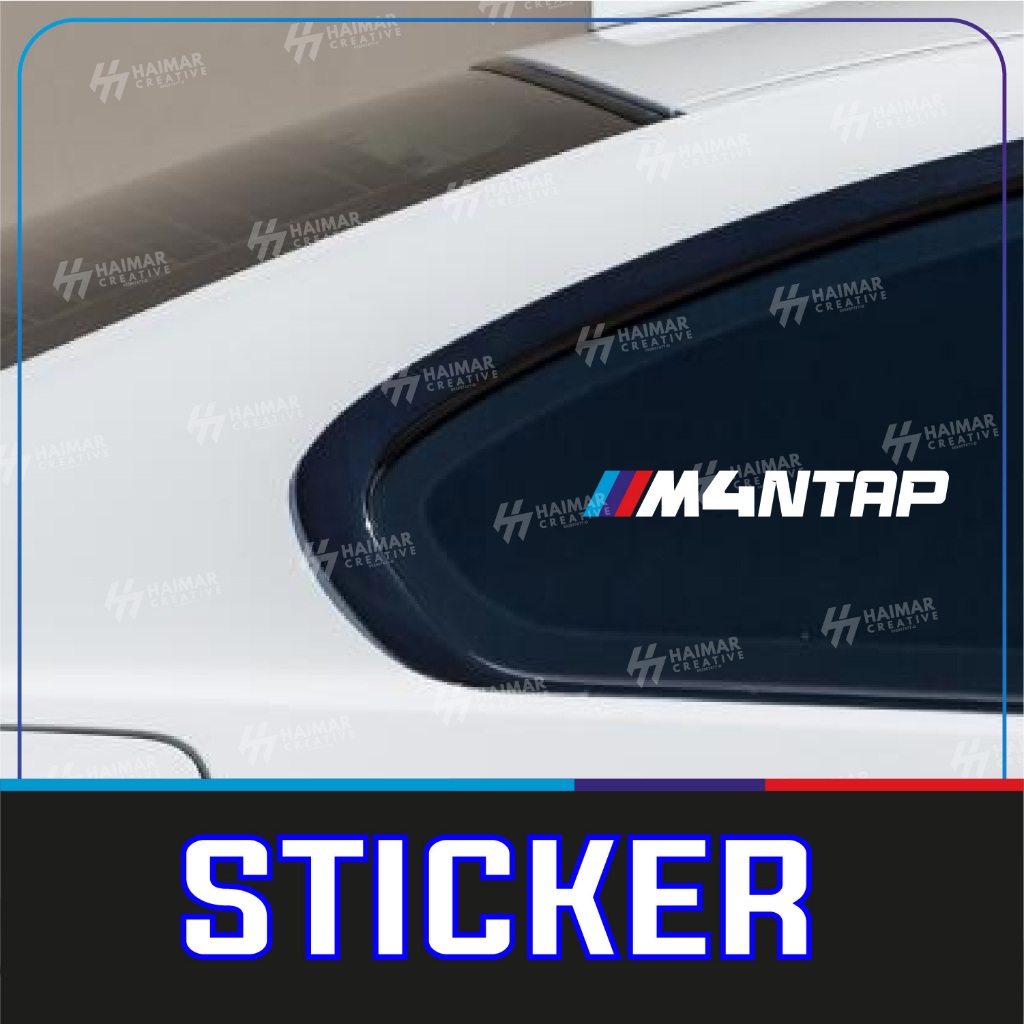 STICKER MANTAP PERFORMANCE (1SET) M4NTAP, RACING STICKER BMW. | Shopee ...