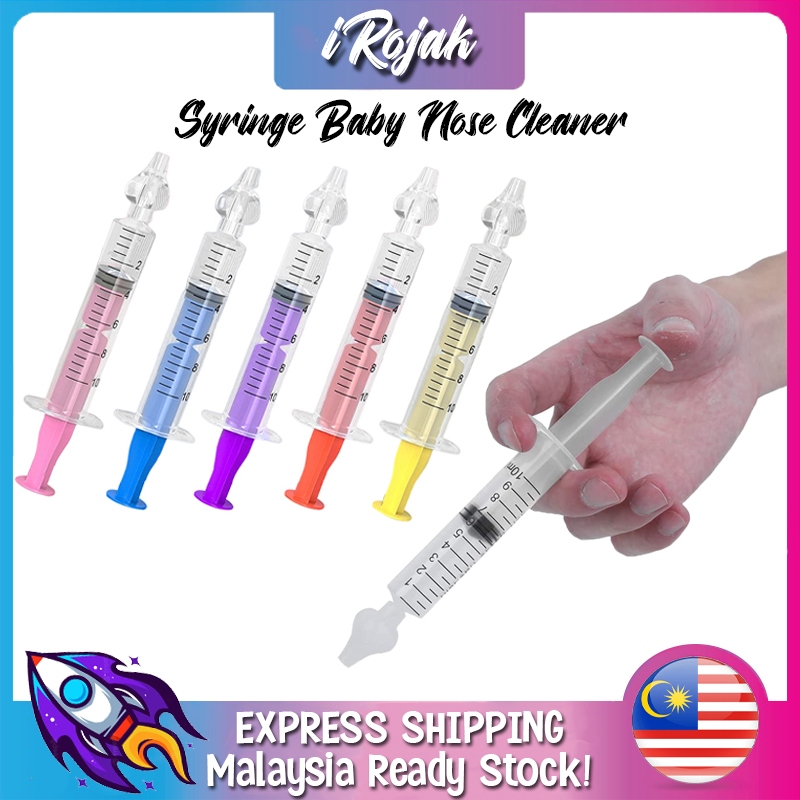 [iRojak] Silicone Baby Nose Clean Needle Tube Nasal Aspirator Syringe ...