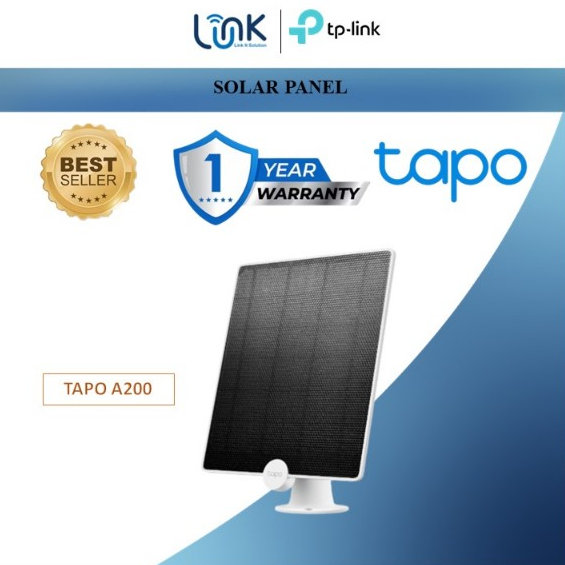 TP-Link Tapo Solar Panel A200 Tapo for Security Camera Tapo Battery ...