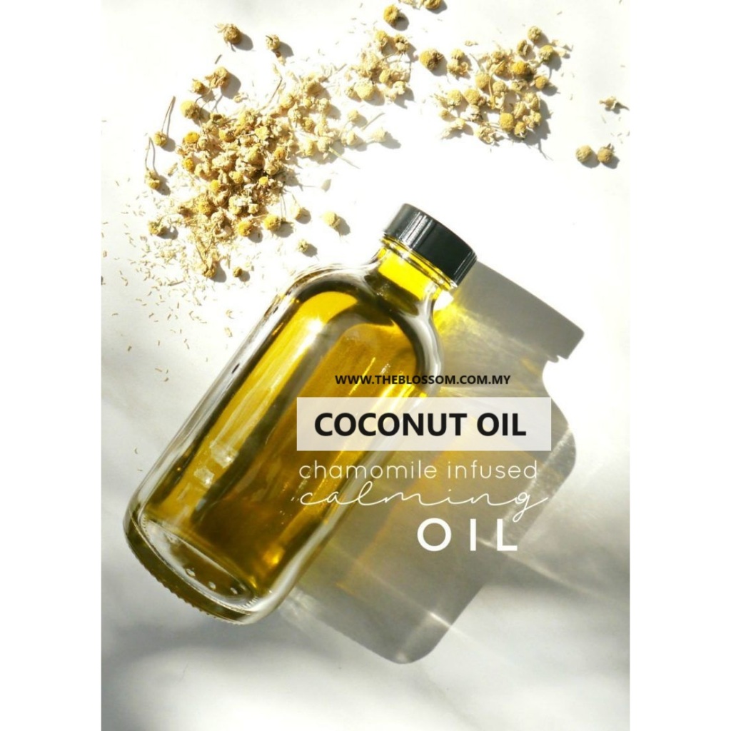 Chamomile infused coconut oil/ Minyak Chamomile/ 洋甘菊浸泡椰子油- easing skin ...