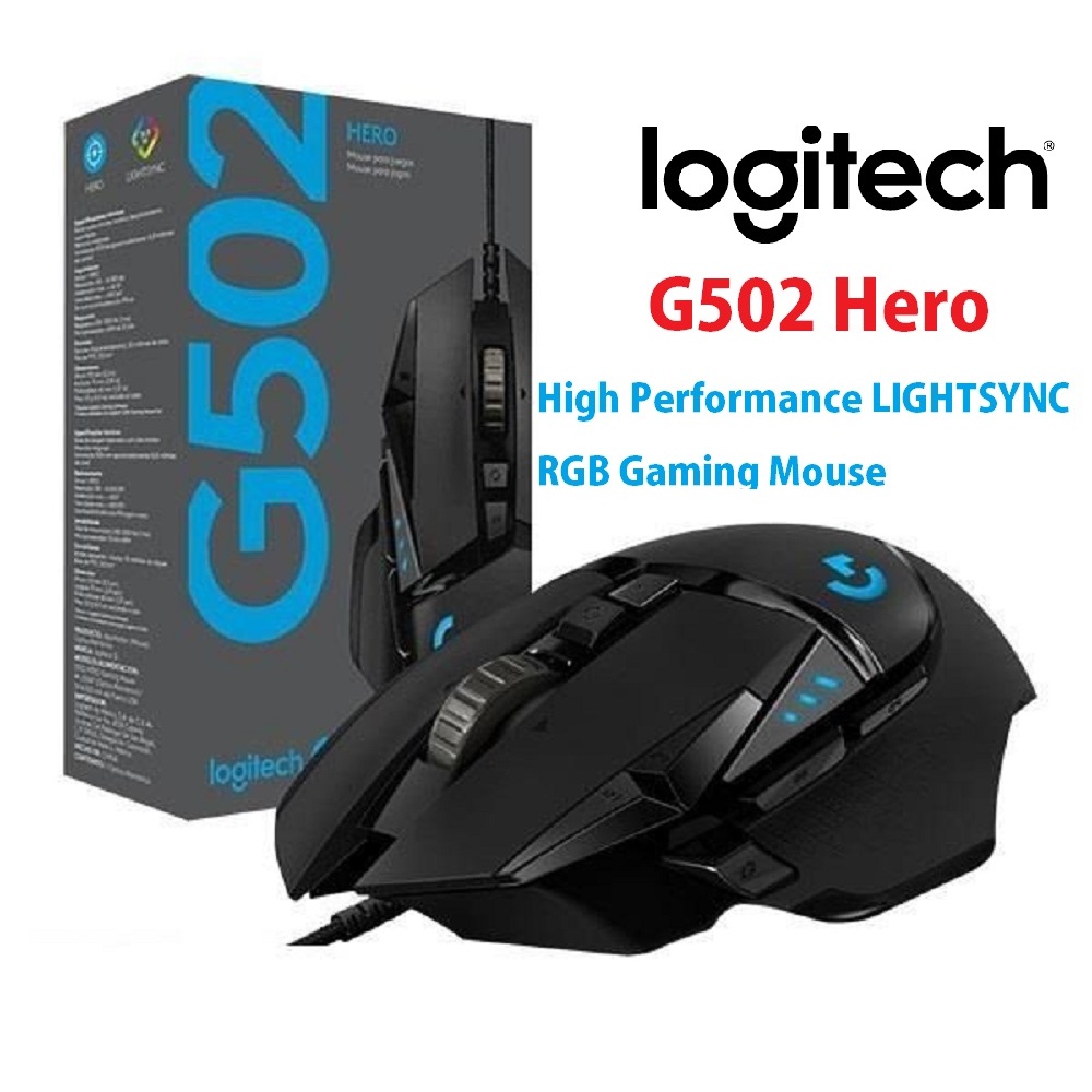Logitech G502 Hero Lightsync RGB Gaming Mouse - Logitech High ...