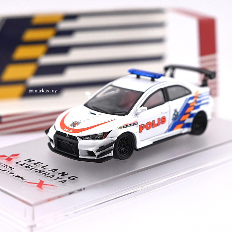 CM MODEL 1/64 MITSUBISHI EVO X EXCLUSIVE POLICE CAR | Shopee Singapore