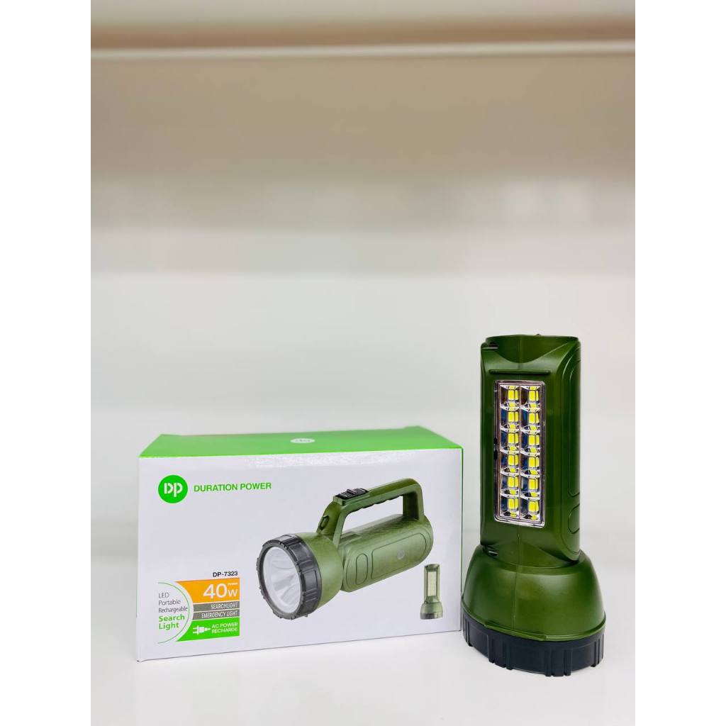 Emergency TORCH LIGHT + SIDE LED LIGHT LED PORTABLE RECHARGEABLE MODEL DP-7323 | Shopee Singapore