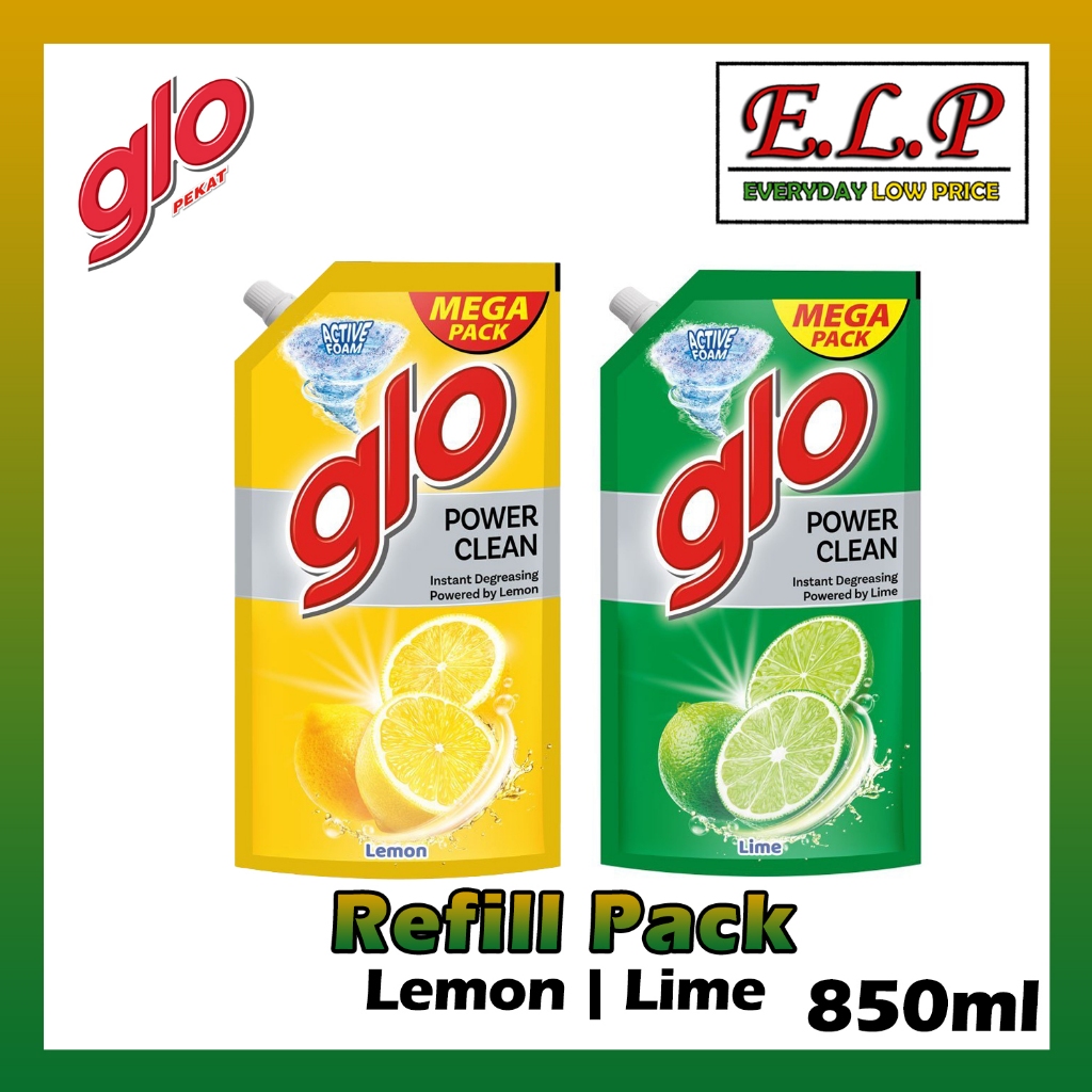 Glo Active Foam Dishwashing Liquid Refill Pack 850ml | Shopee Singapore
