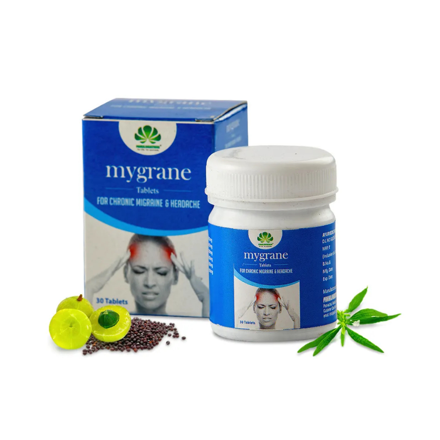 PANKAJAKASTHURI Ayurvedic Mygrane 30 Tablets (Chronic migraine ...
