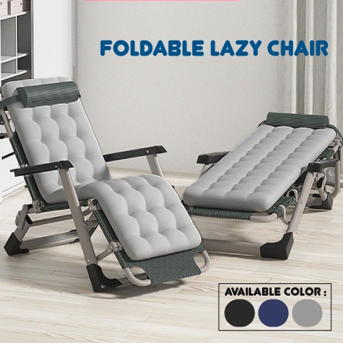 Premium Foldable Lazy Chair Sitting / Laying Outdoor & Home ( Pearl ...