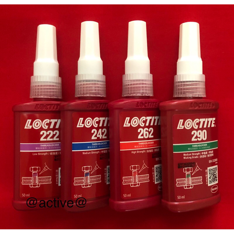 *Loctite-222 @ 242 @ 262 @ 290 Threadlocker-50ml* | Shopee Singapore