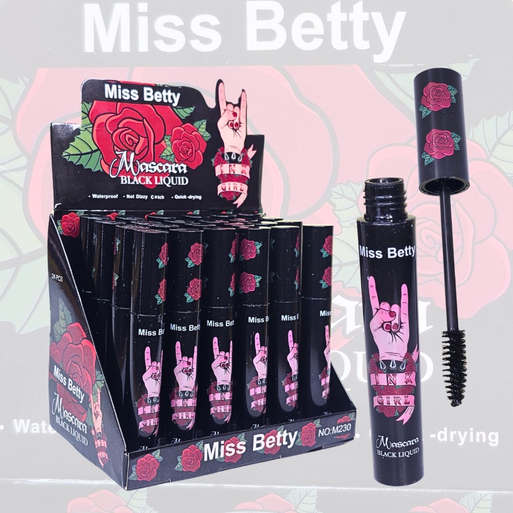 Miss Betty Lash extension Thick Curl Not Dizzy Catch Black Liquid Rose ...