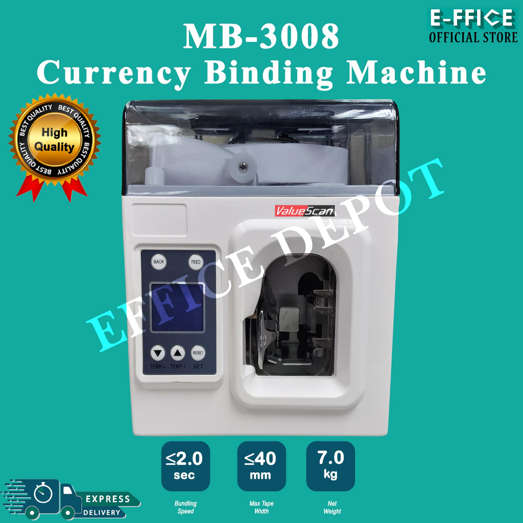 Effice Depot - MB-3008 Currency Binding Machine Banknote Banding ...