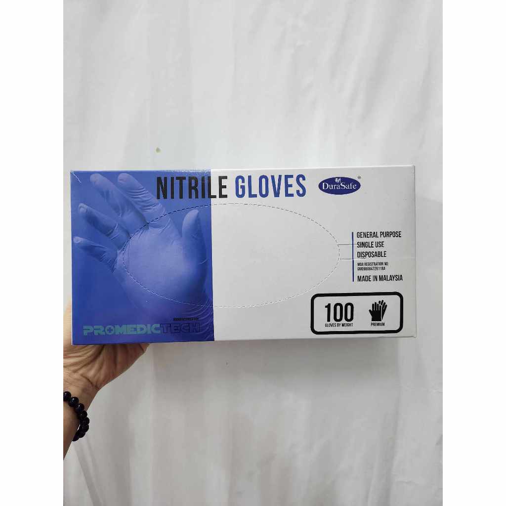 Durasafe Powder Free Nitrile Examination Gloves (SIZE S) | Shopee Singapore