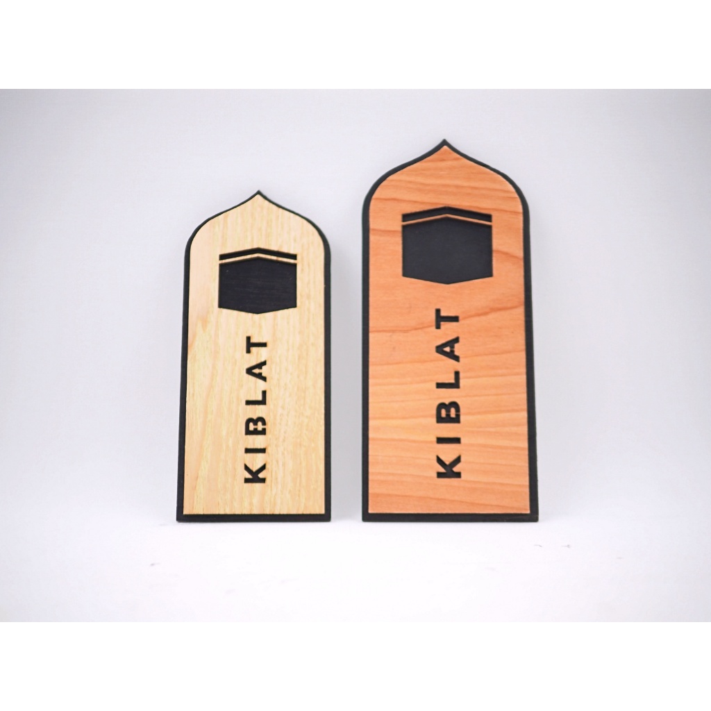 KAYU Surau Wooden Qibla Direction Indicator Signage | Shopee Singapore