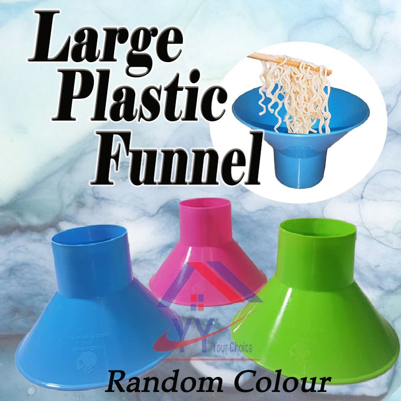 Large Plastic Funnel / Wide Mouth Funnel /Corong Mee /Big Plastic Food ...