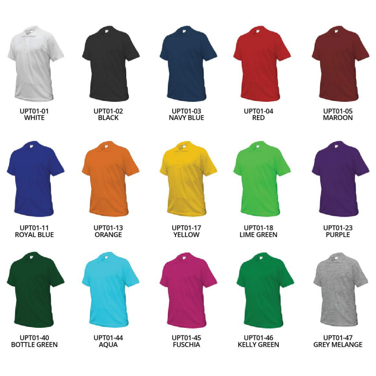 ULTIFRESH BEAM Polo T-Shirt 100% Premium Cotton With Collar UPT01 ...