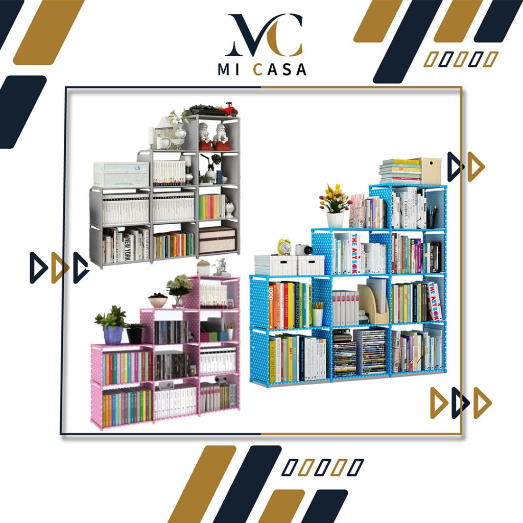 Mi CASA 9 Column Korean Book Storage Storage Rack Packaging Storage ...