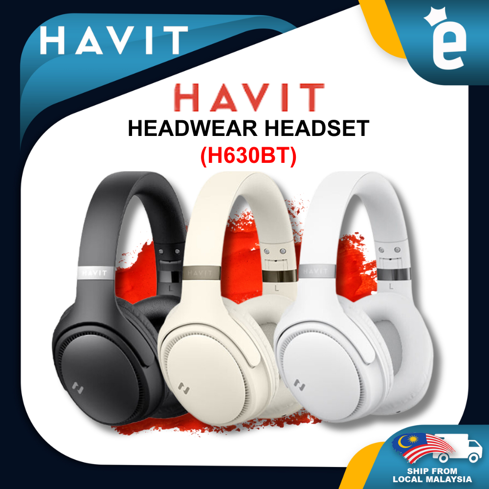HAVIT H630BT Wireless Over Ear Bluetooth Headphone With Mic and Foldable | Shopee Singapore