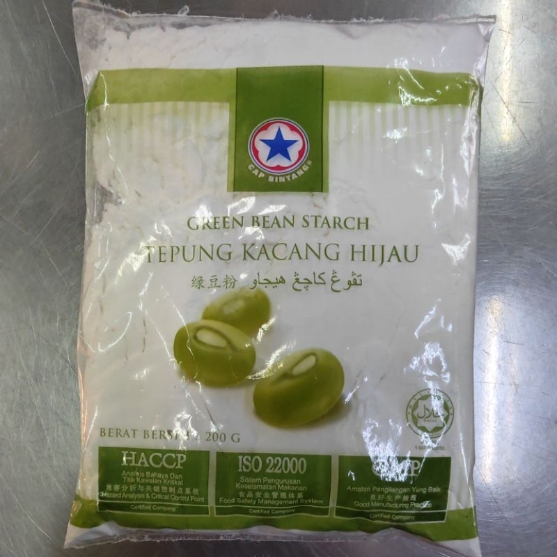 HIJAU Green Bean Starch Cap Bintang 200g | Shopee Singapore
