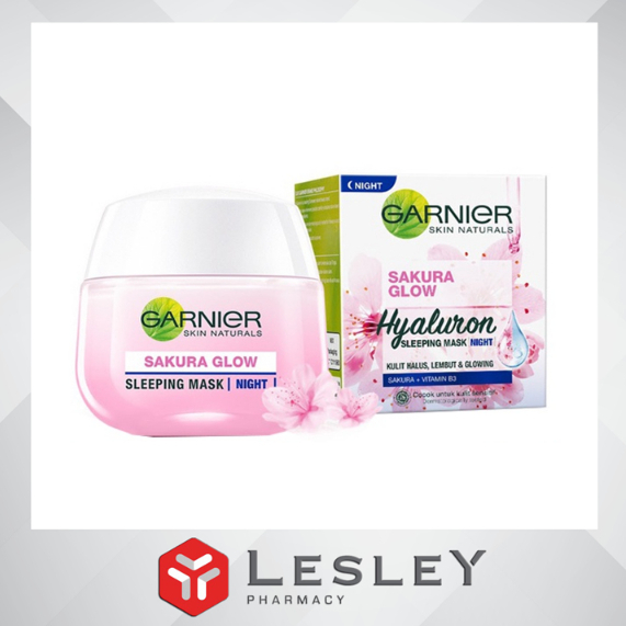 Garnier Sakura Glow Hyaluron Sleeping Mask Night 50ml | Shopee Singapore