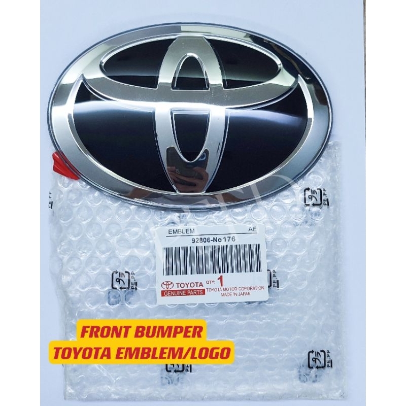 TOYOTA FRONT BUMPER EMBLEM TOYOTA LOGO BUMPER DEPAN | Shopee Singapore