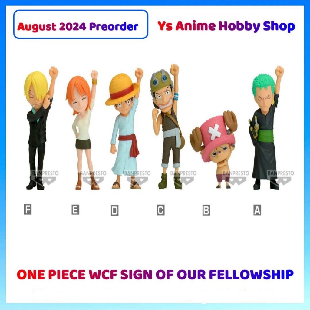 Banpresto One Piece WCF The Sign of Friendship Luffy Sanji Nami Zoro ...