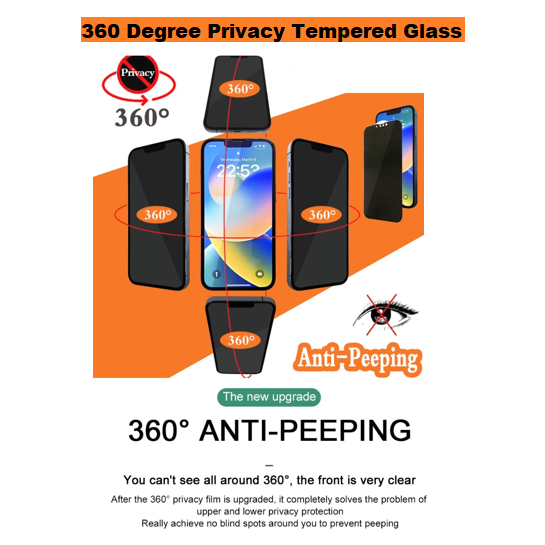 Nothing Phone 1 / 2 / 2A CMF Plus + 360 Degree Privacy Screen Protector ...