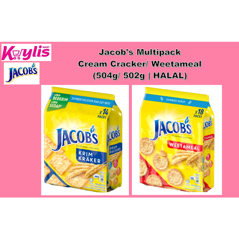 Jacob's Multipack - Cream Cracker/ Weetameal (504g/ 502g | HALAL ...