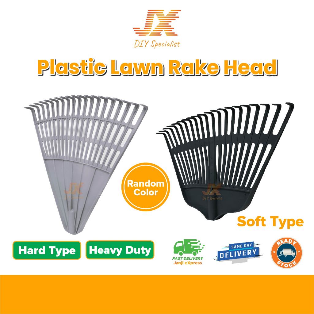 Plastic Rake Head Plastic Crawler Oil Palm Garden Lawn Rake Penyapu ...
