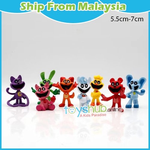 8pcs Smiling Critters Figures Game Monster Catnap Toys Kids Birthday ...