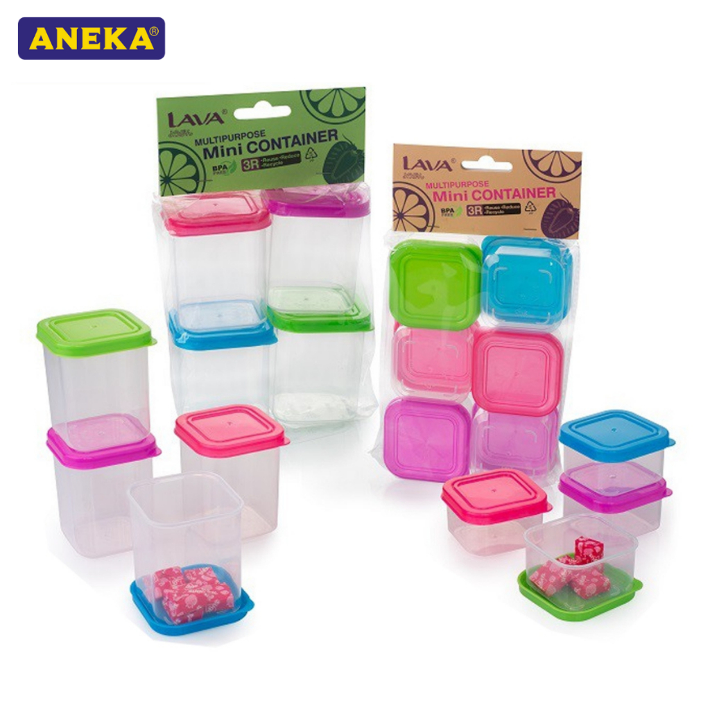 LAVA Mini Container (4 Pcs x 195ml/6 Pcs x 95ml) | Shopee Singapore