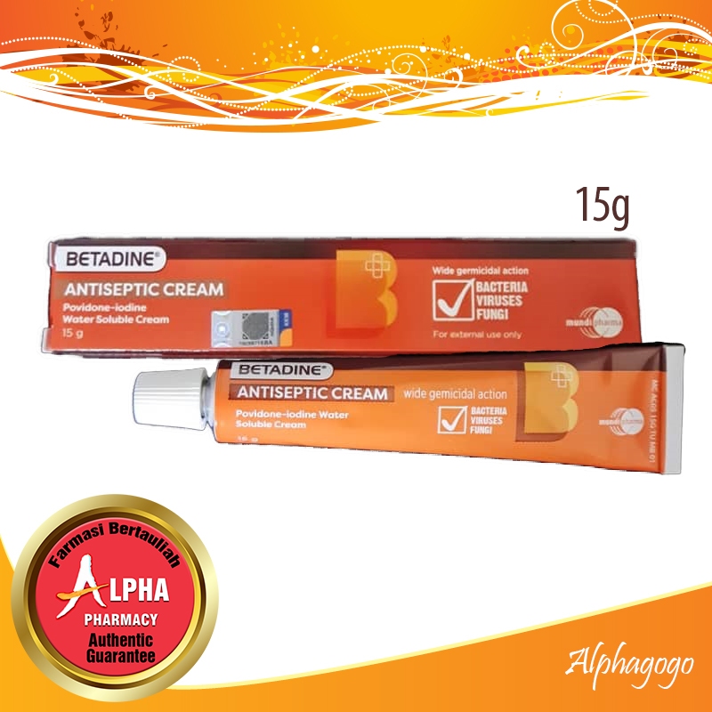 Betadine Antiseptic Cream 15g / Ointment 10g | Shopee Singapore