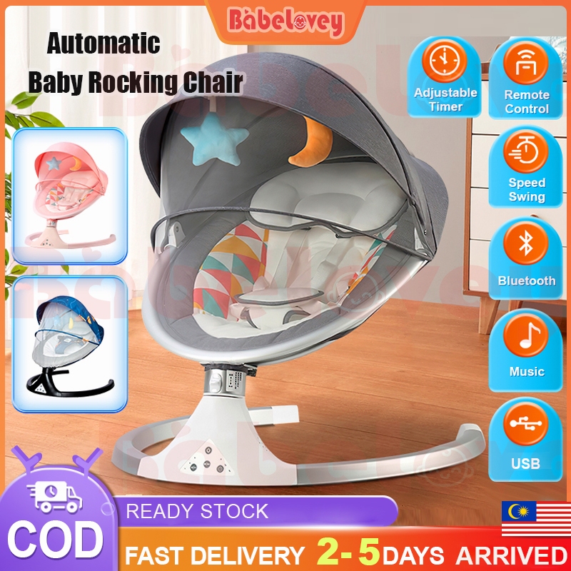 Baby Electric Rocking Chair Baby Swing Rocker Chair Music Rocking for ...