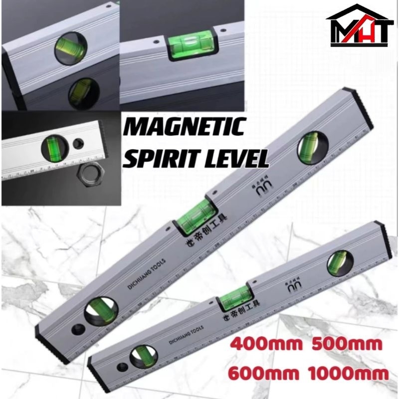 Magnetic Spirit Level Water Level Ruler Measuring Tool (Penimbang Air ...