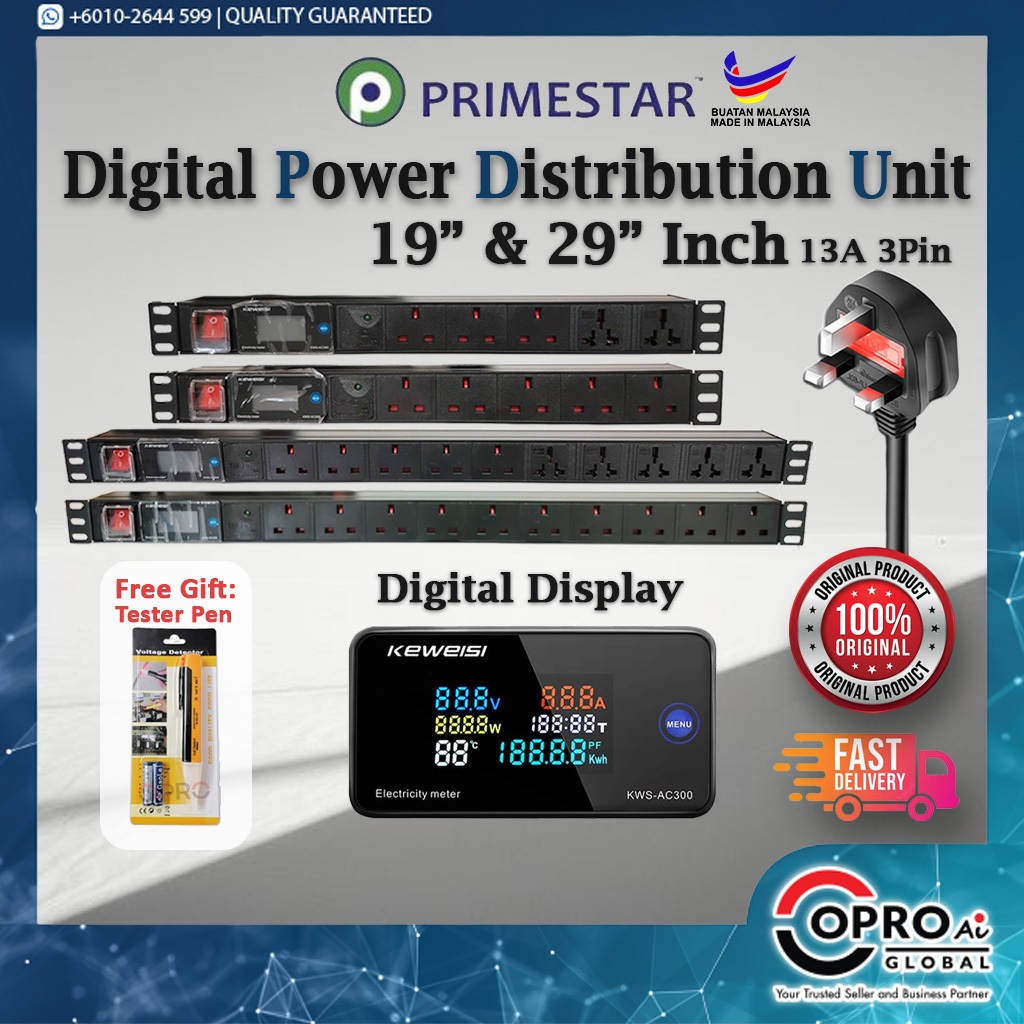 [UPGRADED CHIP] Digital LCD Primestar Surge Lightning Protection 19 ...