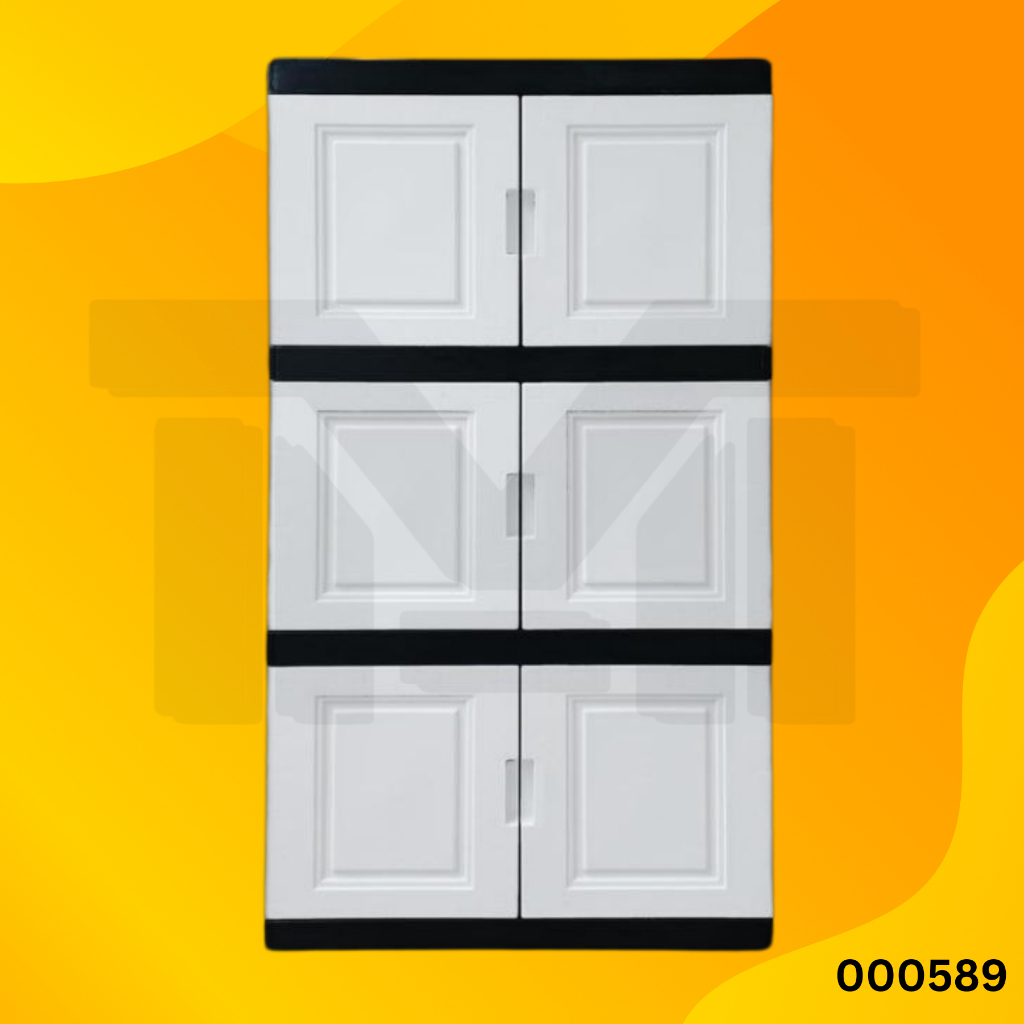 0027 Storage Cabinet 3 Tier / Plastic Cabinet / kitchen cabinet/Almari ...