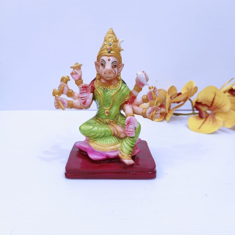 COLOURFUL GODDESS VARAHI STATUE / VARAHI AMMAN / LORD VARAHI DEVI IDOLS ...