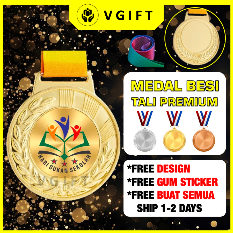 [KL Seller] Custom Metal Medal Custom Iron Medal Badminton Football ...