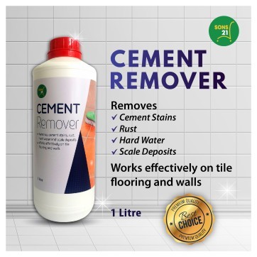 Sons21 Floor Tiles Cement Remover (1Litre) Cleaner Remove Stain Grout ...