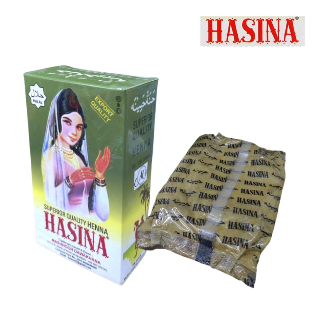 HASINA Natural Henna Powder 100g | From 100% Henna Leaves | Shopee ...