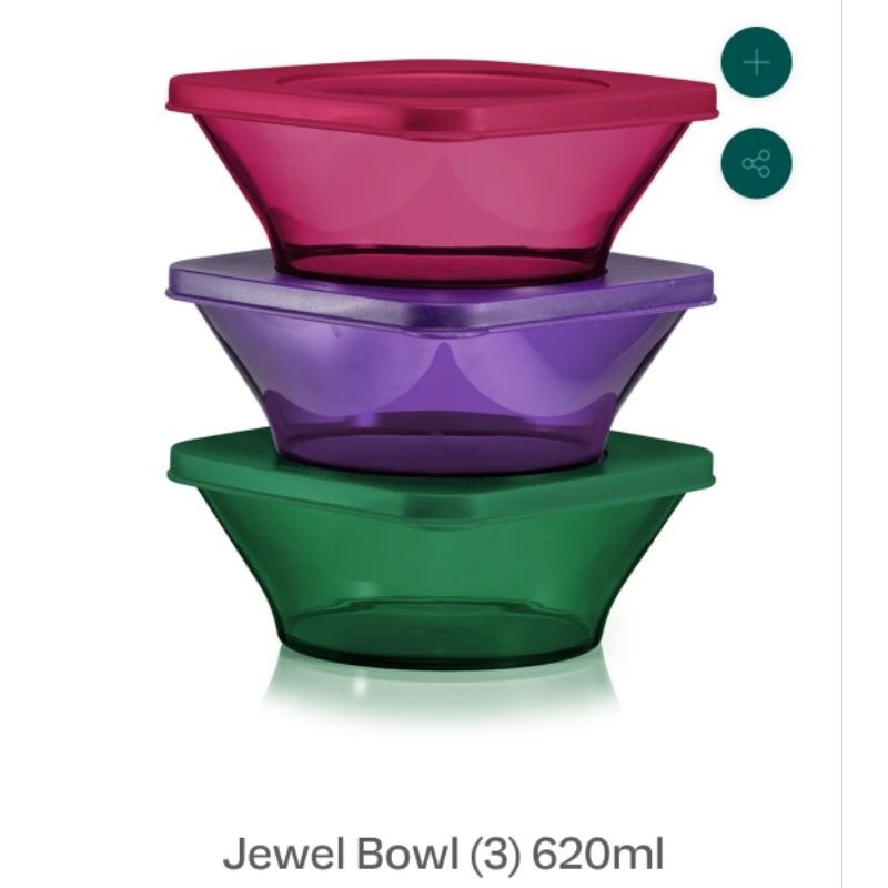 Tupperware Jewel Bowl 620ml(1 or 3 Pcs) | Shopee Singapore