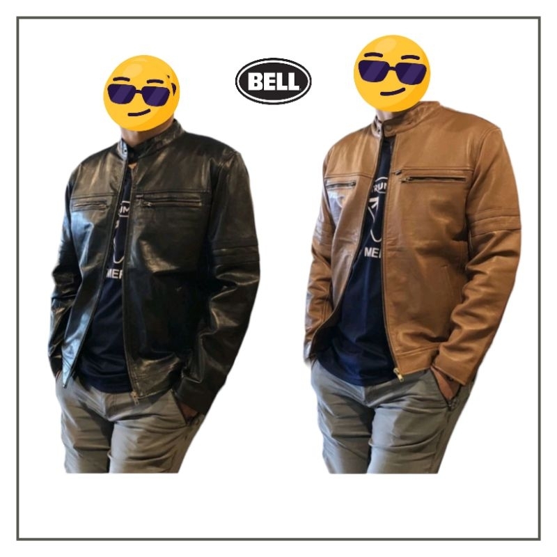BELL LEATHER JACKET JK0033(REGULAR CUTTING ) | Shopee Singapore