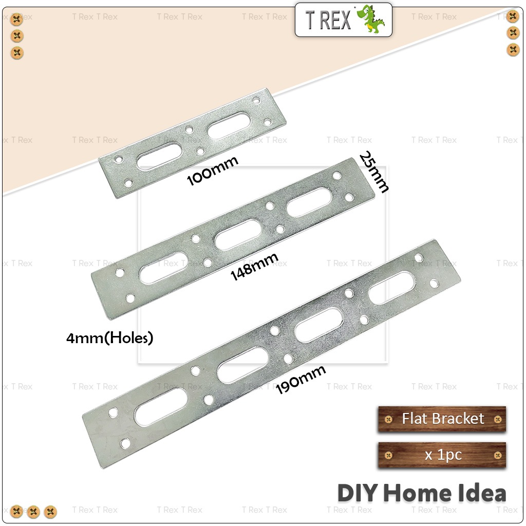 T Rex DIY Multi Flat Bracket / Two Way Mounting Bracket / Furniture ...