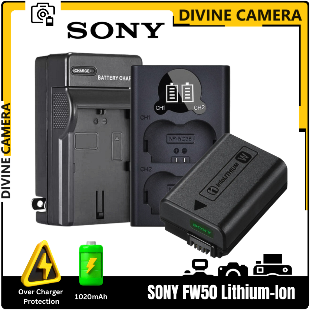 Sony NP-FW50 Lithium-Ion Rechargeable Battery (1020mAh) | Shopee Singapore