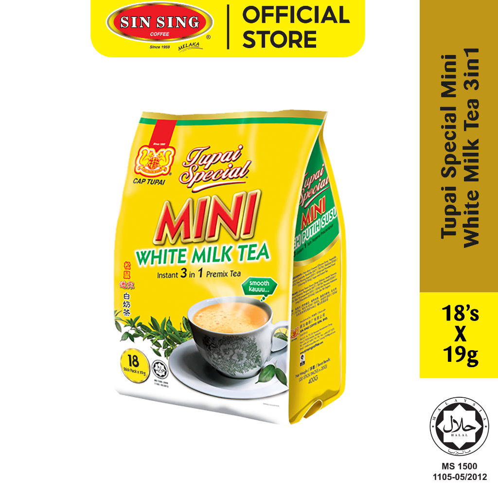 CAP TUPAI Special Mini White Milk Tea 3 in 1 (18's x 19g) | Shopee ...