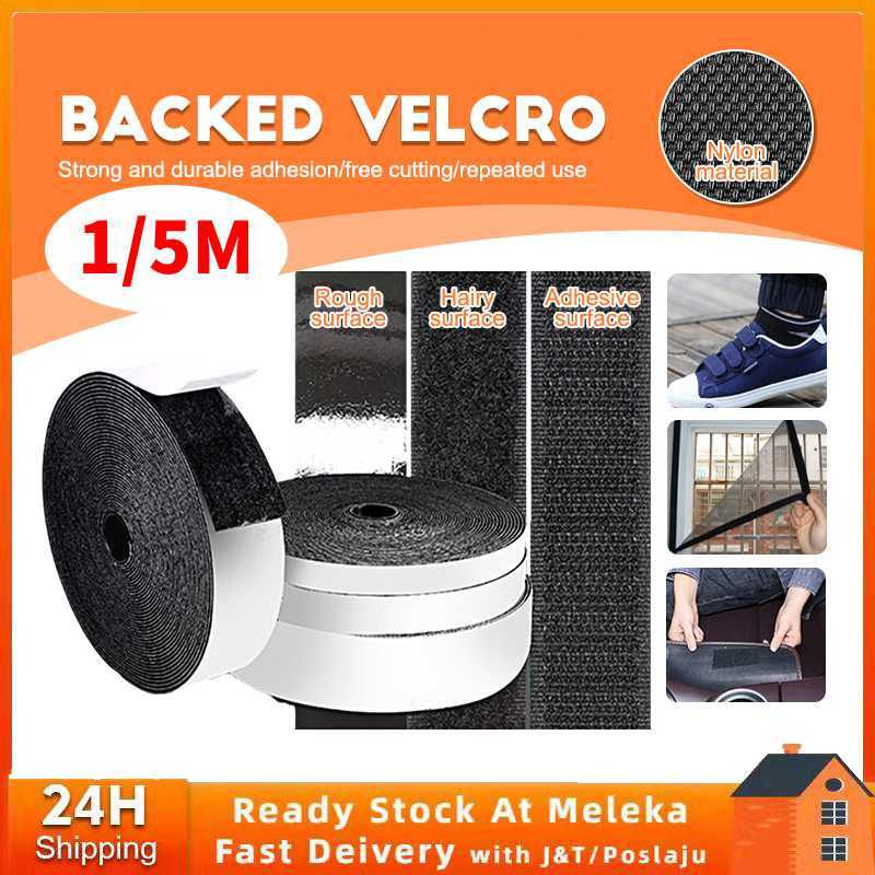 [ 5 Meter ] 16mm Magic Tape Mosquito Net Self-adhesive Velcro Tape 1M Adhesive Hook & Loop ...