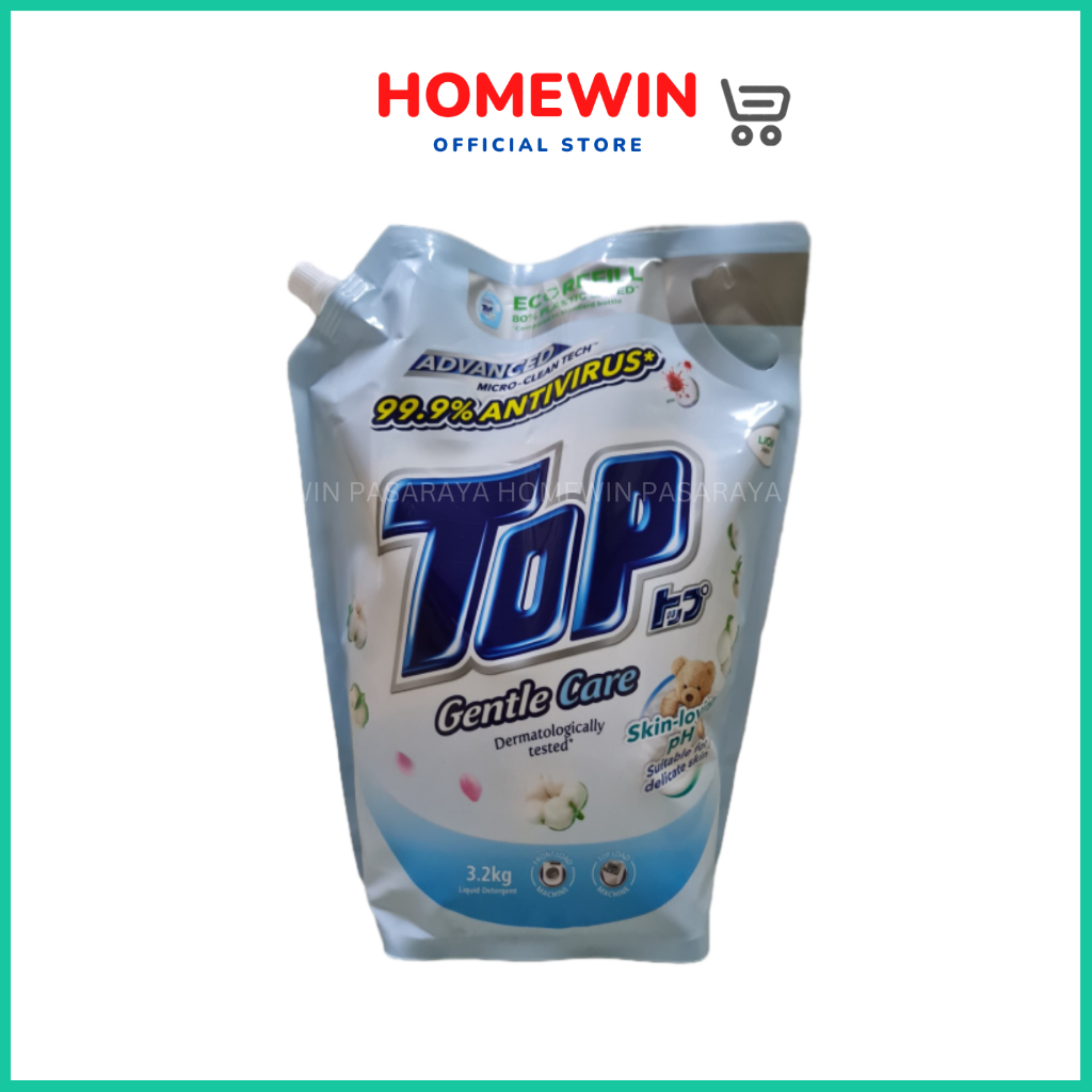 Top Liquid Detergent Gentle Care (3.2kg Refill) | Shopee Singapore