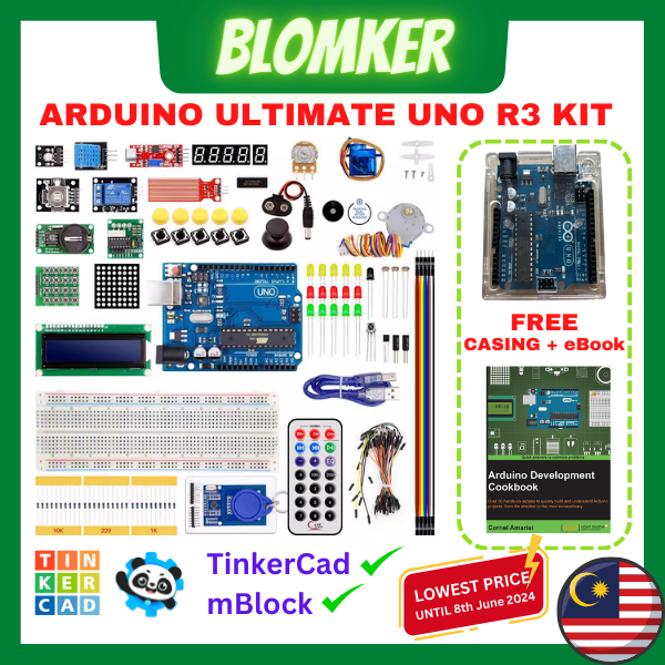 Arduino Kit UNO R3 Ultimate RFID Learning Kit RBT Tingkatan mBlock ...
