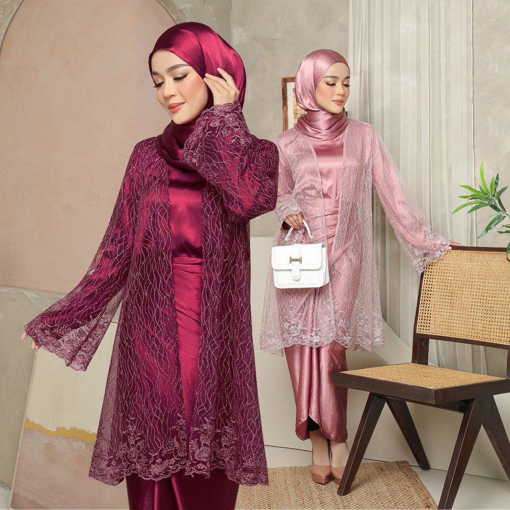 [SM] DELINA KURUNG LACE AND PARIO SKIRT SEDONDON BRIDESMAID TUNANG ...